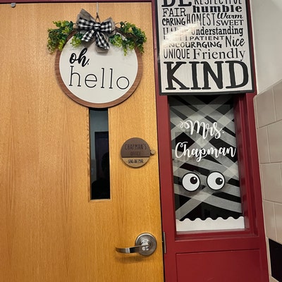 The Cat is Inside/outside Door Sign Wood Pet Reminders Sign Cat Lover ...