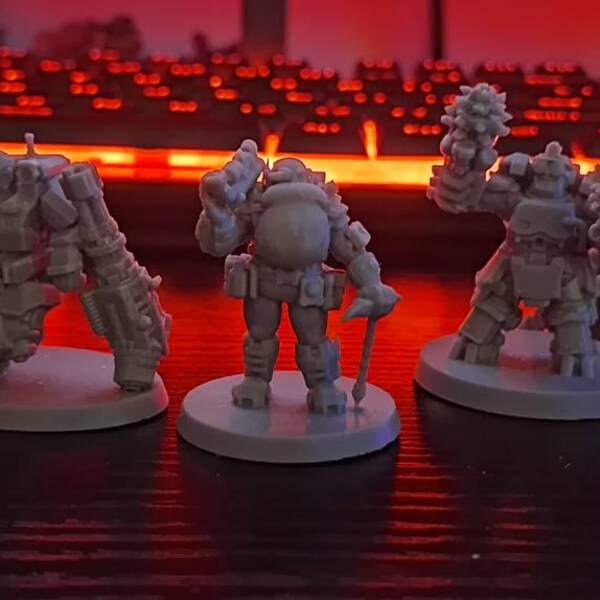 3D Printed Deep Rock Galactic Miniature Characters - Ready to Paint - Etsy