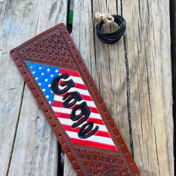 Hand Painted Longear Mule Head Leather Keychain - Etsy