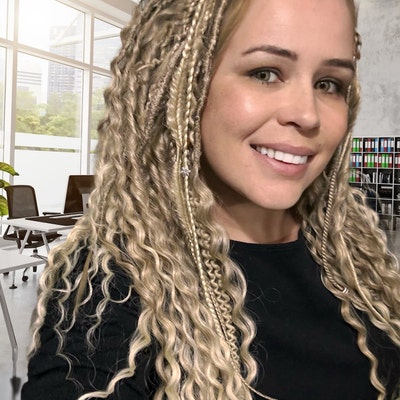 Curly Dreads Crochet Double Ended Dreads Extensions Blonde Dreads Brown ...