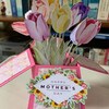 Tulip Mothers Day/ Birthday Card 3D Pop up Handmade Custom Tulip Card ...