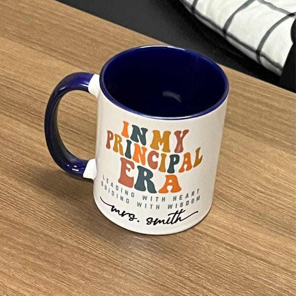 Personalized Principal Gift Mug, Principal Appreciation Gift, School ...