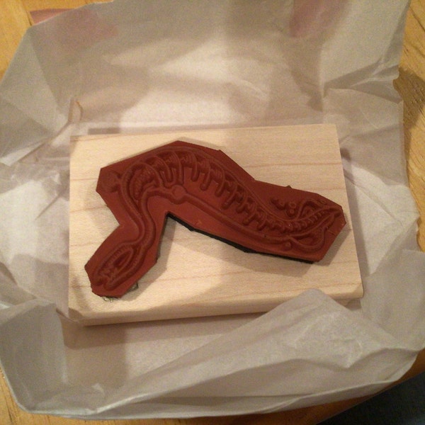 Tully Monster Fossil Rubber Stamp Illinois State Fossil - Etsy