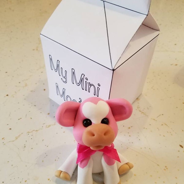 Sweetie the mini Moo Polymer Clay Sculpture - Etsy