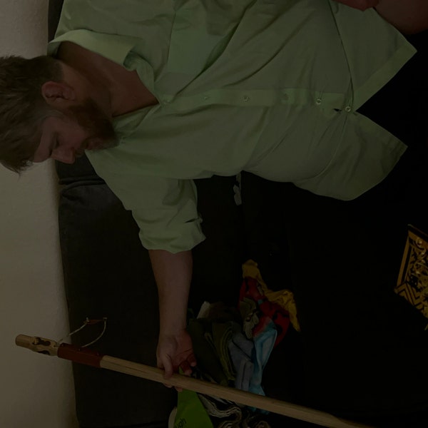 Standing Black Bear, Natural Earth Tones Poplar Wood Walking Stick ...