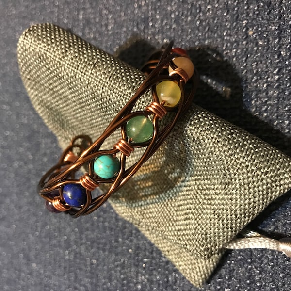 Copper Chakra Bracelet - Etsy