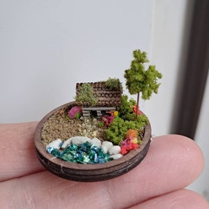 DIY KIT Miniature Fairy Witch Desk Dollhouse Apothecary Desk Miniature ...