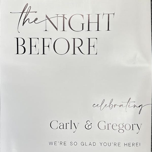 The Night Before Welcome Sign Template, Rehearsal Dinner Welcome Sign ...