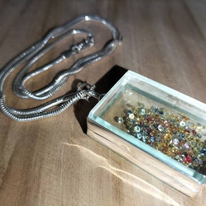 Big Deep Locket for Crystals or Pills, Floating Locket for Gems and ...