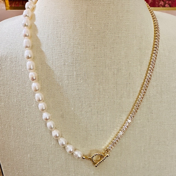Micro Pave Link Chain 18k Gold Plated, Chunky Chain, Clear Cubic ...