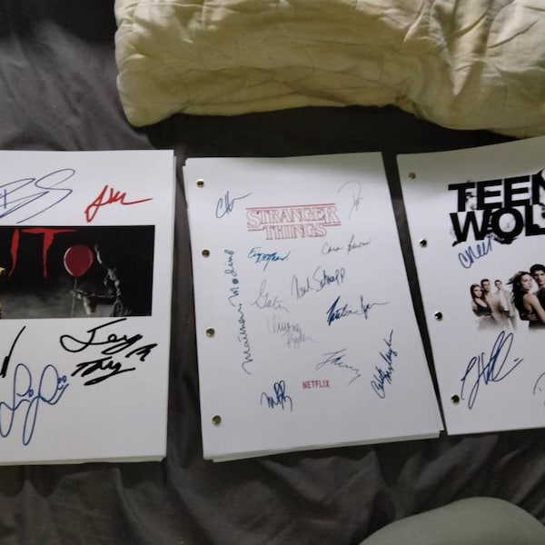 Once Upon a Time TV Script Screenplay With Signatures Autographs ...