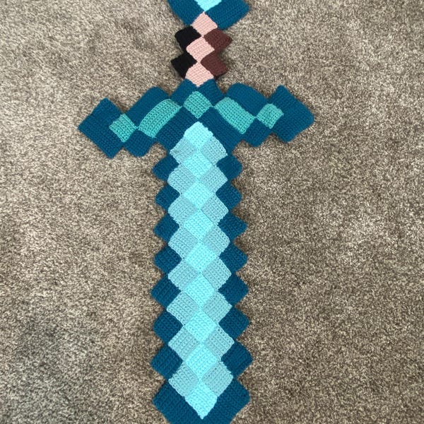 Minecraft Sword Crochet PDF Pattern - Etsy