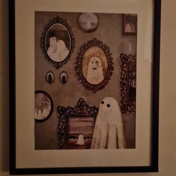 There's A Ghost in the Portrait Gallery A3 Sized Art Print - Etsy