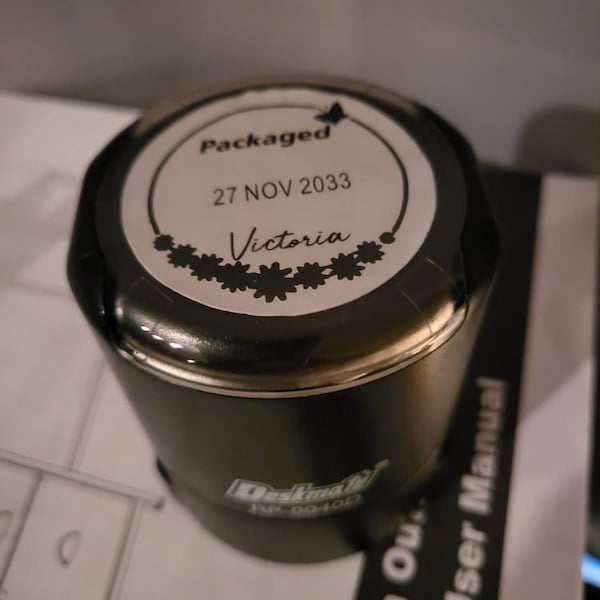 Custom Personalized Date Stamp, Business Date Stamp, Pre-inked Date ...