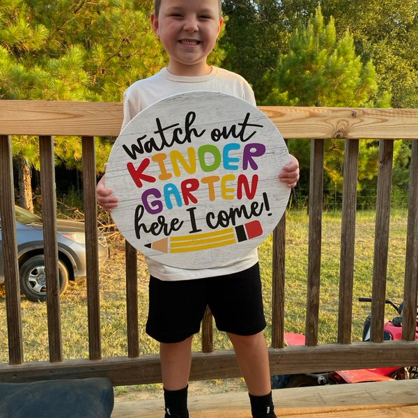 Watch Out Kindergarten Here I Come Svg, Funny Kindergarten SVG ...