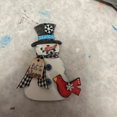 Snowbird Snowman Christmas Ornament SVG File Laser Cut File Christmas ...