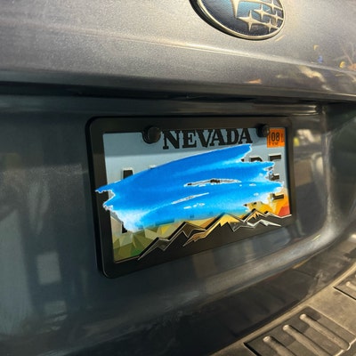 White Cap Mountain Plastic License Plate Frame - Etsy
