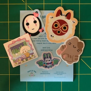 Kawaii Studio Ghibli Stickers I Jiji Haku Konpeito Turnip-head Calcifer ...