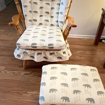 Wingback Rocker Replacement Cushions / 4 Post Rocker Cushions ...