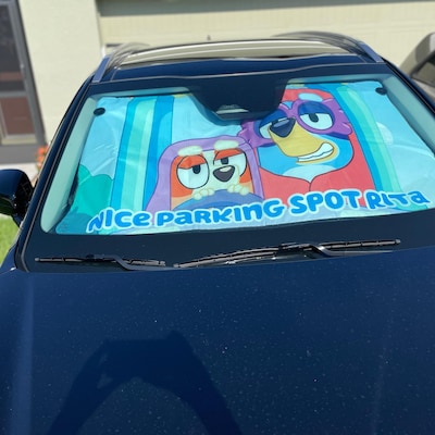 Bluey Auto Sunshade Car, Cartoon Car Sunshade, Bluey Car Sunshade ...