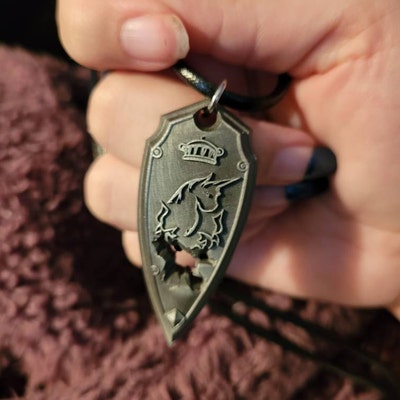 FFXIV Haurchefant Greystone Shield Pendant Keychain Shadowbringers ...