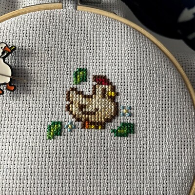 Stardew Valley Chickens Cross Stitch Pattern Cute, Easy, Mini, Pixel ...