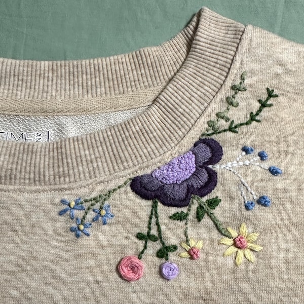 Neckline Embroidery Pattern | Digital Embroidery | Hand Embroidery ...