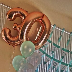 Giant 34 Rose Gold Balloon Numbers/ Rose Gold Number | Etsy