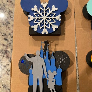 Walt Disney and Mickey Mouse Cutout Shape, Walt and Mickey Wood Shape ...