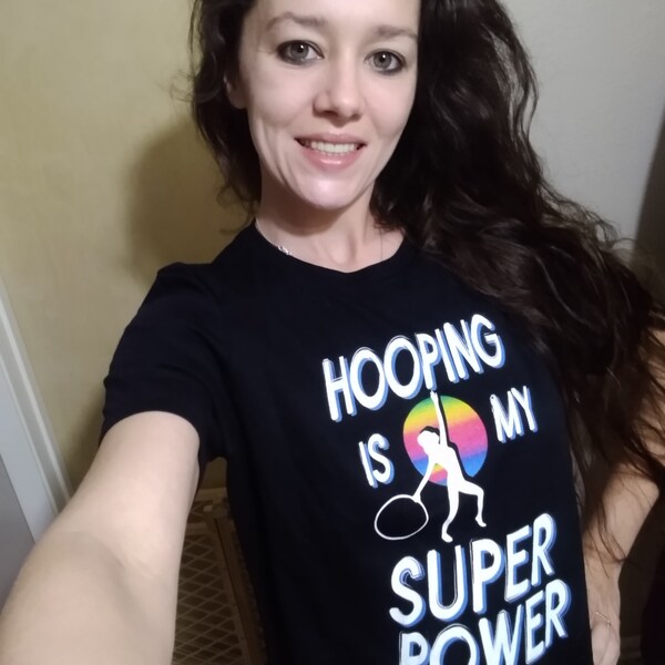 Hula Hoop Shirt, Hooping is My Super Power, Hula Hoops Superpower, Hula ...