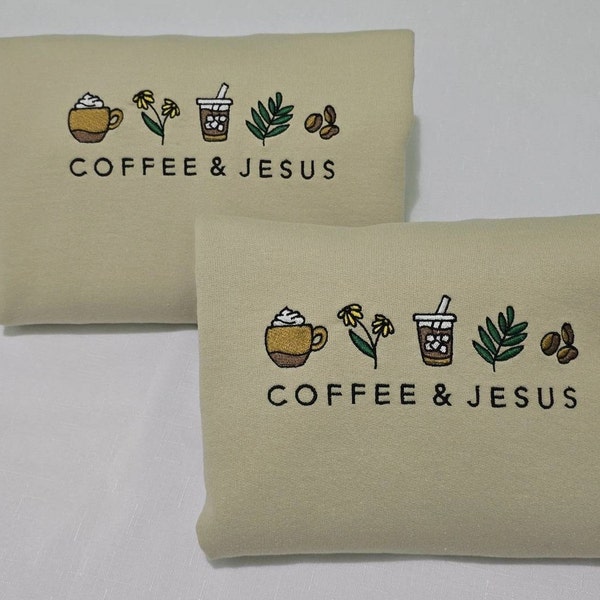 Coffee & God Embroidery File - Coffee Lover Embroidery - Religious ...