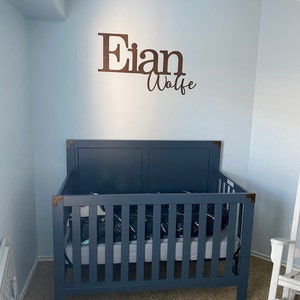 Wooden Name Sign for Over the Crib, Nursery Letters - Etsy