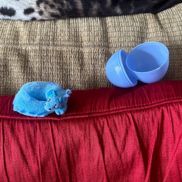 Mini Light Blue Dragon Squishy W/ Egg Container - Etsy