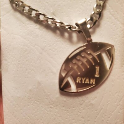 Silver Sport Jewelry, Football Jewelry, Custom Basketball Necklace ...