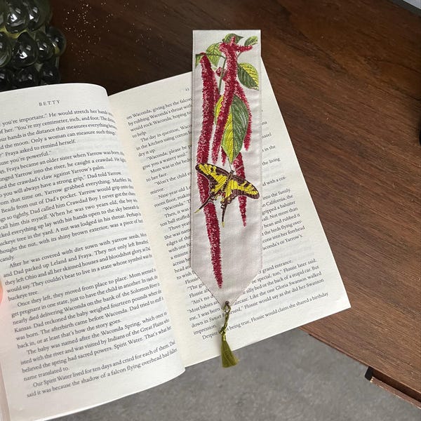 1041 Iris - Woven Bookmark - Etsy