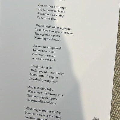 My Second Child Poem - Etsy