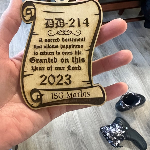 Personalized Military Retirement Ornament Veteran Gift Military ...