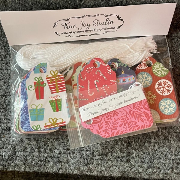 Christmas Gift Tags, Holiday Gift Tags, Variety Gift Tags, Bulk Gift ...