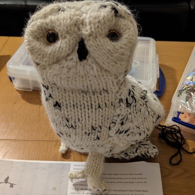SPECIAL OFFER Knitting Pattern Snowy Owl - Etsy