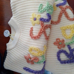 Custom Name Sweater, Personalised, Hand-embroidered Jumper, Baby Shower ...