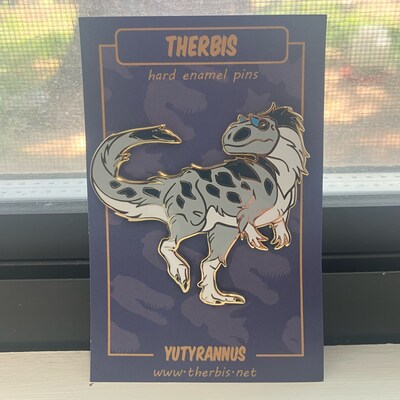 Yutyrannus Metal Pin Dinosaur - Etsy