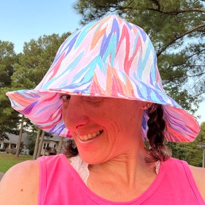 Hat Sewing Pattern designer Sun Hat Woman/girl Summer Adjustable Cap ...