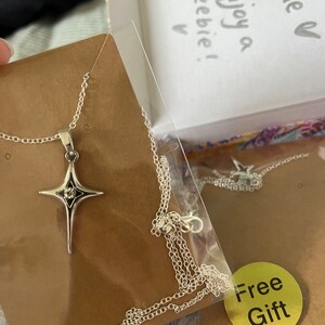 Matching Silver Star Necklace Set, Matching Jewellery Necklace Set for ...
