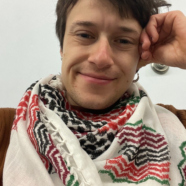 Original Palestinian Keffiyeh | Jordanian Hatta | Black and White ...
