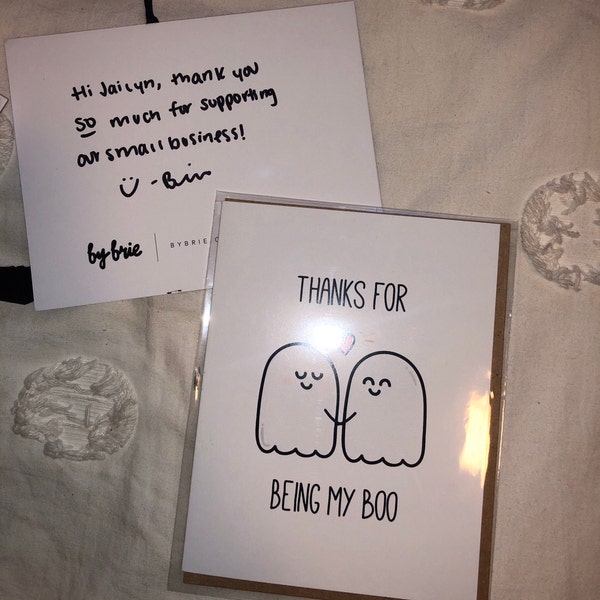 Thanks for Being My Boo, Halloween Card, Halloween Anniversary Card ...
