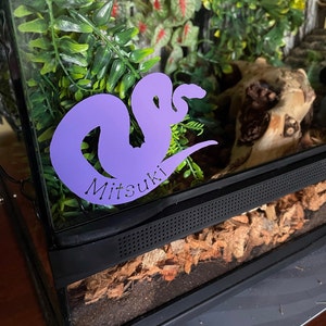 Customizable Name Ball Python Snake Vinyl Decal READ DESCRIPTION - Etsy