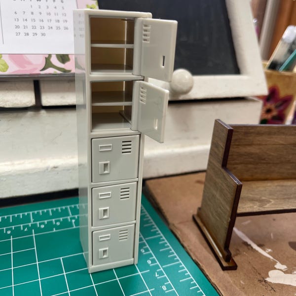 1:12 Dollhouse Miniature Locker Miniature School Locker - Etsy