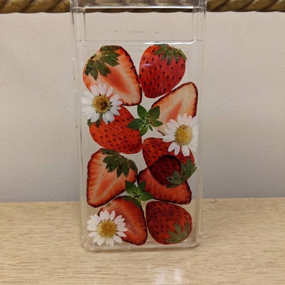 Pressed Flower Orange Lemon Clear Phone Case Lg G7 Thinq Case - Etsy