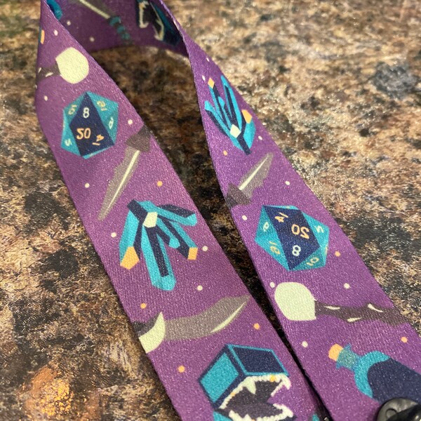 Dungeons and Dragons Role Playing Inspired Lanyard W/ Lobster Clasp - Etsy