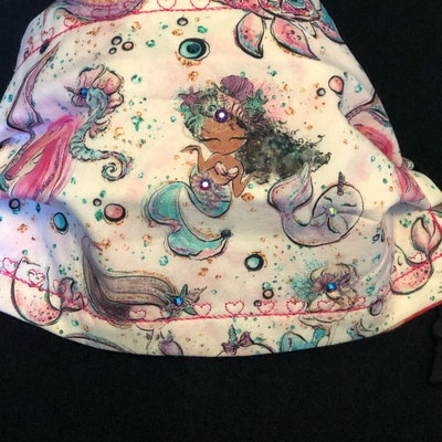 Mermaid Fabric, Mermaid Prints, Scales Fabric, Cotton Fabric, Knit by ...